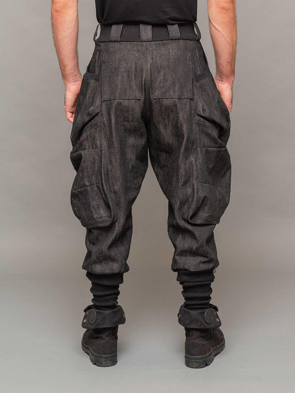 Men's Designer Cargo Pants with Drop Crotch and 10 Pocket Design in ...