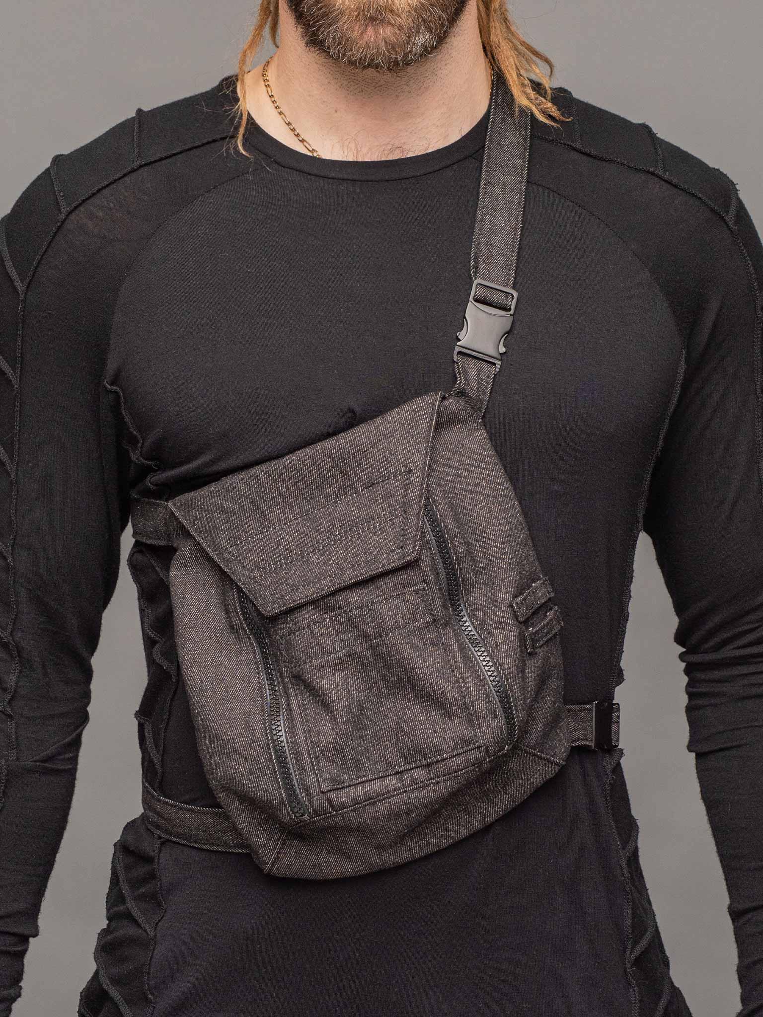 TREKKER Crossbody Chest Bag with Hidden Zip - Rags by Jak